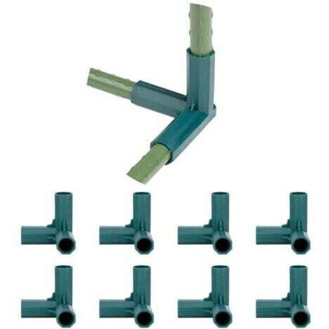 8 Pieces 3 Way Greenhouse Frame Connector, 16 mm Corner Connectors for ...