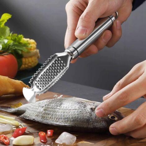 Ecailleur Poisson, Écailleur de Poisson avec 2 Pince Arrete Poisson ...