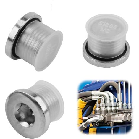 Bouchon Obturateur d'Obturation 1/2" en Acier Carbone Robinet, 3 Pièces ...