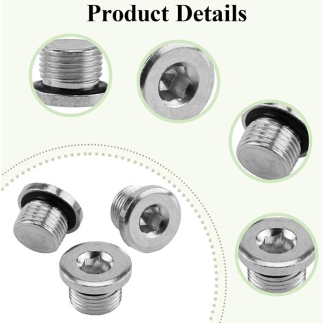 Bouchon Obturateur d'Obturation 1/2" en Acier Carbone Robinet, 3 Pièces ...