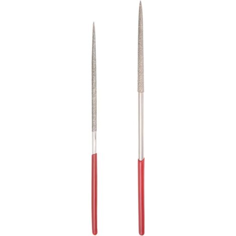 2mm x 100mm and 3mm x 140mm Round Diamond Needle File 150 Grit Set 7pcs
