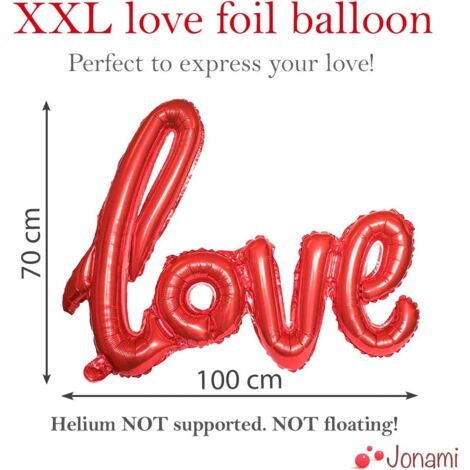 Décoration Romantique,1 Ballon Love XXL,1 Balloon Coeur Geant, 6 ...