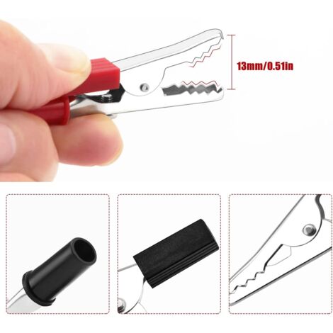 55 de 5 Styles Pince Crocodile, Pinces Crocodiles en Métal Plaqué, pour ...