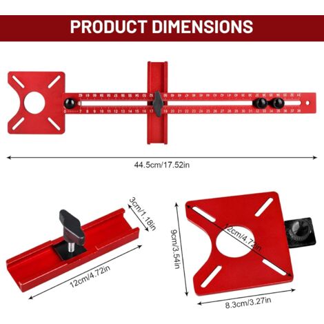 4 in 1 Adjustable Router Milling Compass - 90-610mm Radius Multi ...