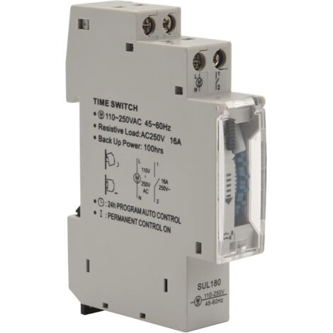 Sul180A Mechanical Timer 15 Minutes 24 Hours Programmable Timer Relay ...