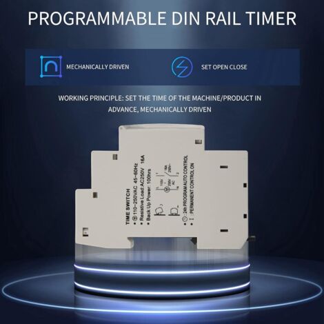 Sul180A Mechanical Timer 15 Minutes 24 Hours Programmable Timer Relay ...