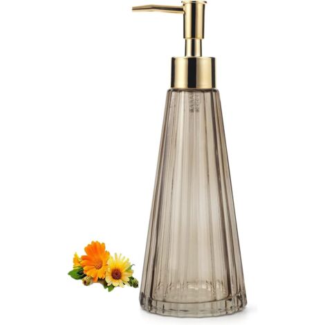 Glass Liquid Soap Dispenser for Bathroom Kitchen Soap Dispenser Glass ...