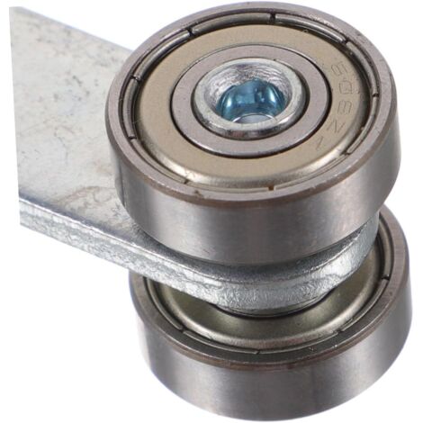 2 Pieces Double Bearing Lifting Pulley for Sliding Door Roller Heavy ...