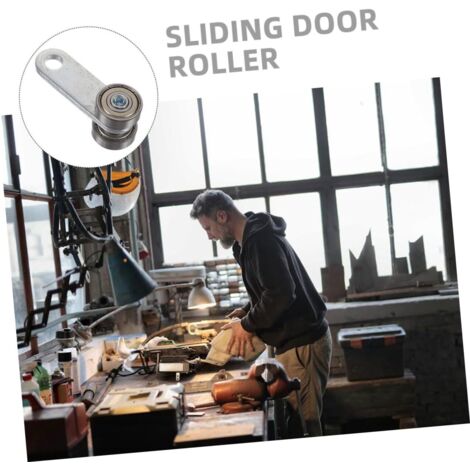 2 Pieces Double Bearing Lifting Pulley for Sliding Door Roller Heavy ...