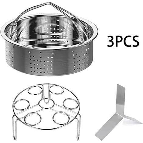 3 Pieces Steam Rack Set, Steam Rack Set, Pressure Cooker Accessories ...