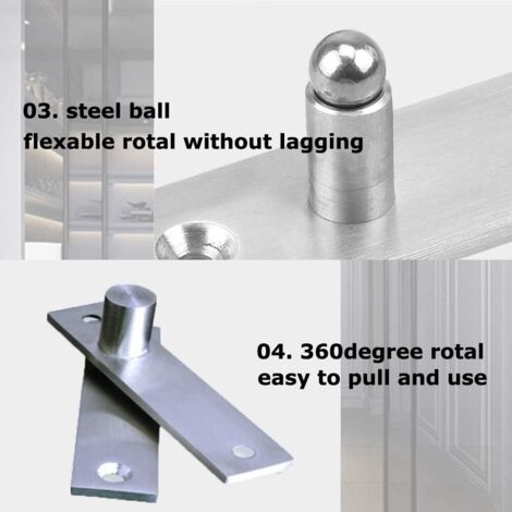 Stainless Steel Door Pivot Hinge Heavy Duty Furniture Hardware System ...