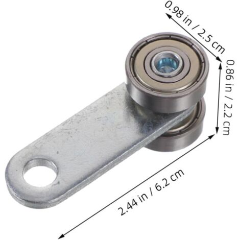 2pcs Sliding Door Roller Double Bearing Hanging Wheel for Cupboard Door ...