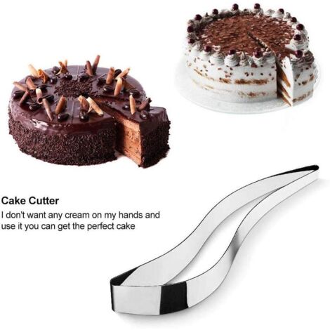 Coupe-gâteau en acier inoxydable, trancheuse à gâteau, coupe-pizza ...