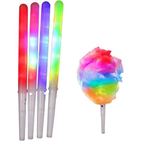 Bâtons Lumineux LED Blanc pour Machine à Barbe à Papa