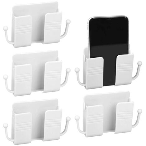 Lot de 5 supports muraux pour téléphone portable, support mural auto ...