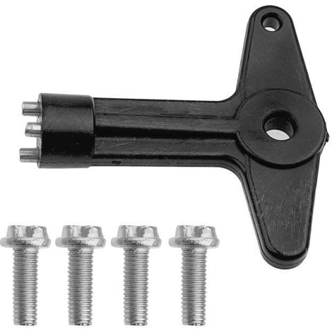 4 vis + clé pour fixation moyeu de jante centre de roue Renault Opel ...