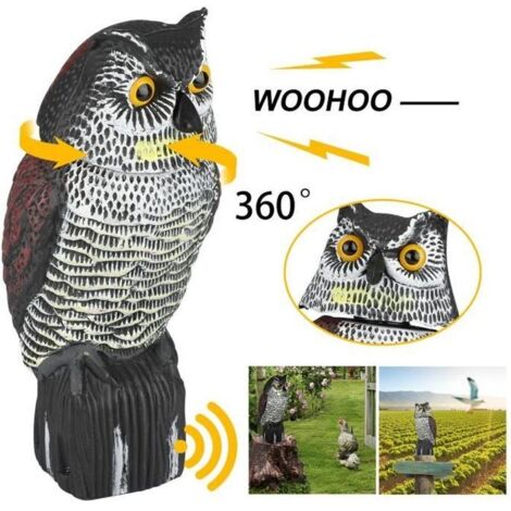 Épouvantail - GaoDiRiYong - Hibou Rotatif - Protection Jardin ...