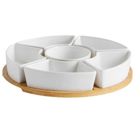 Plateau Roundys Blanc Moyen 29.5 cm
