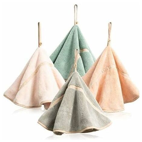 Lot de 4 essuie-mains à suspendre avec boucle de suspension absorbante ...