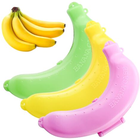Étui à bananes, lot de 3 couleurs assorties, porte-bananes de voyage ...