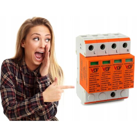 VCX Protecteur de surtension B+C - 4P - 275V AC - Protection efficace ...