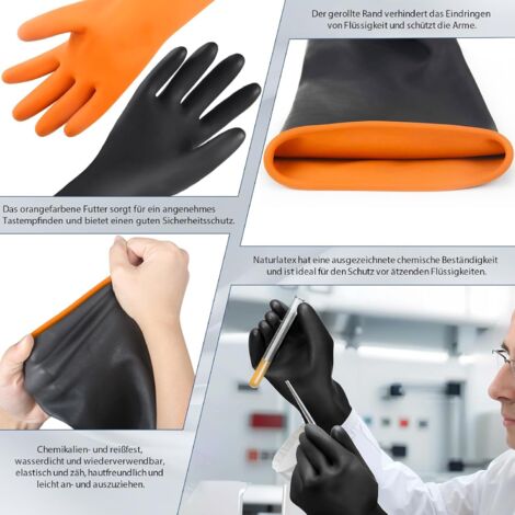 Gants de protection chimiques pour homme - Gants industriels chimiques ...