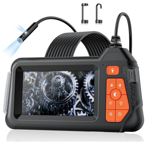 Caméra endoscopique 5 m, endoscope d'atelier, avec écran IPS de 4,3 ...