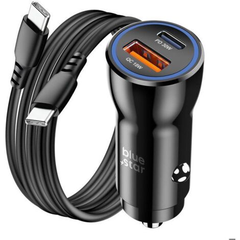 Preso accendisigari - BLUESTAR - USB-C 25W + USB 18W - Design compatto ...