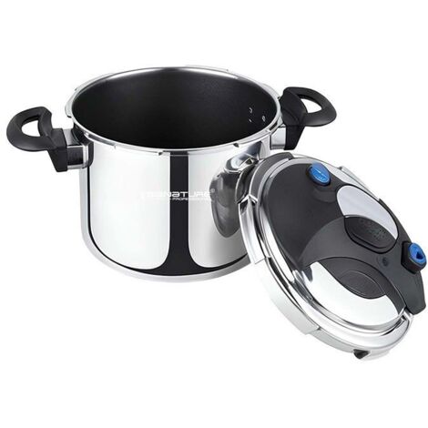 Stainless Steel Pressure Cooker 9L Non-Stick All Heat Induction Secure ...