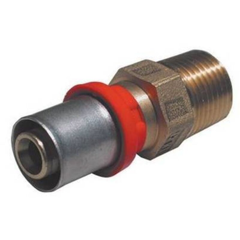 RACCORDO PRESS DIRITTO MASCHIO PER MULTISTRATO Misura: 1" x 26