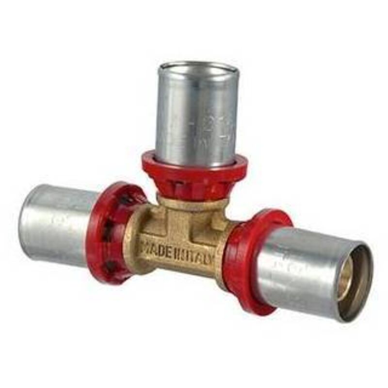 5 x RACCORDO TEE A PRESSARE PER MULTISTRATO Misura: 32x26x32