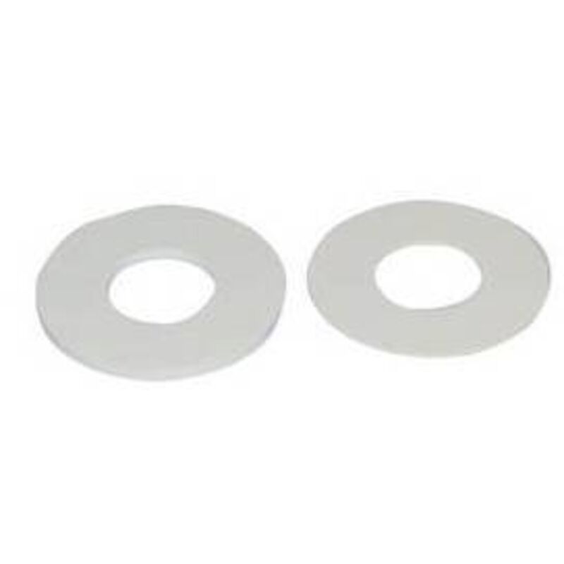 50 x GUARNIZIONI PIANE IN GOMMA BIANCA MM 4 Misura: 1"