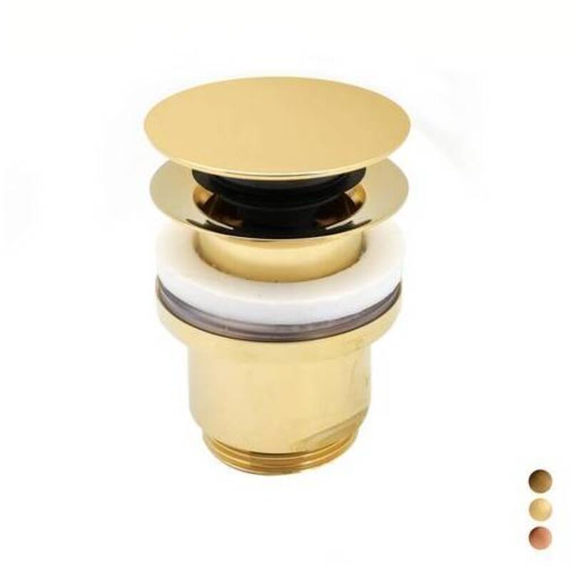 PILETTA CLICK CLACK 1"1/4 TONDA SENZA TROPPO PIENO Misura: 1"1/4 Dorata