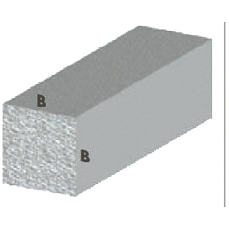 5 x PERFIL PLATA H.100 CM CUADRO COMPLETO 10X10 MM