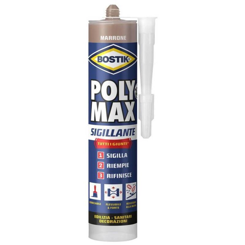 BOSTIK POLYMAX SELLADOR 280 ML MARRÓN CARTUCHO