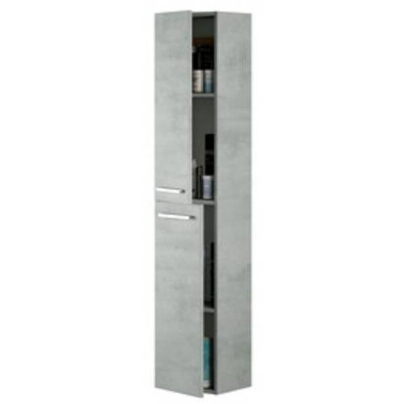 KIT COLONNA BAGNO ARUBA 2 ANTE SOSP. CEMENTO