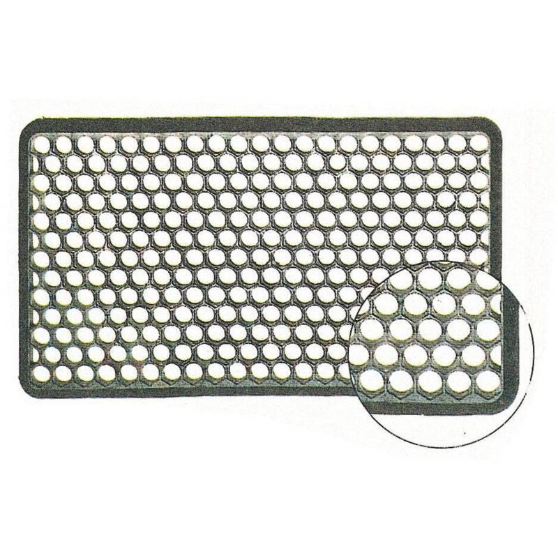 ZERBINO NIDO DAPE NERO C/BORDO 41X71 CM