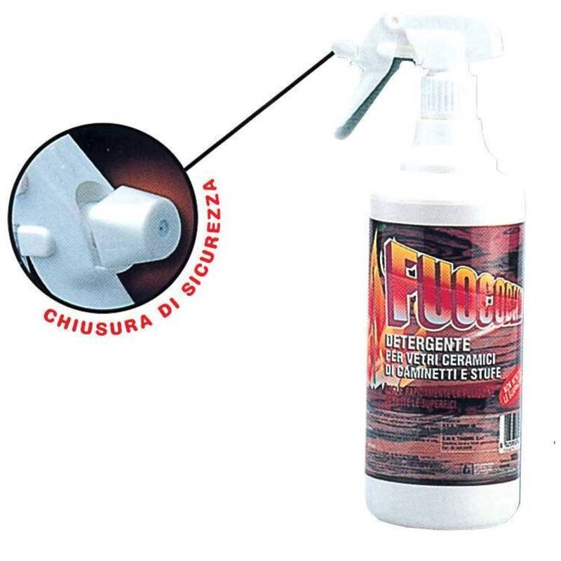 12 x LIMPIADOR PARA VIDRIOS DE ESTUFAS Y CHIMENEAS FUEGO BELLO 750ML