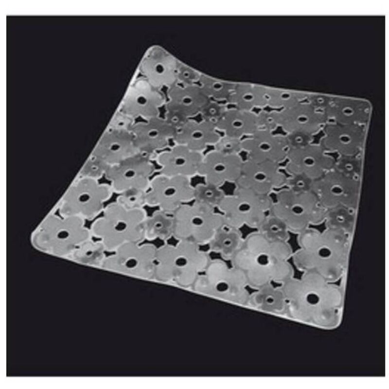 6 x TAPETE DE DUCHA MARGARITA 52X52 CM CRISTAL