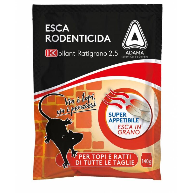 ESCA TOPICIDA IN GRANO RATIGRANO 2.5 140G ROSSO