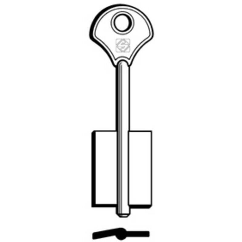 5 x SILCA 5EY5 CHIAVE DOPPIA MAPPA OTTONE