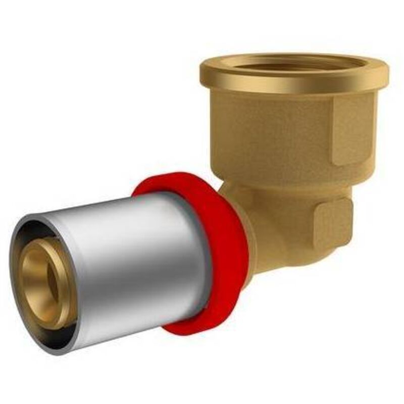 RACCORDO A PRESSARE IKARO CURVO FEMMINA Misura: 1 x 32