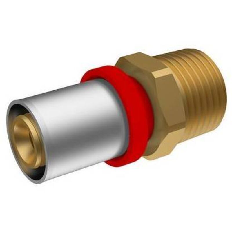 RACCORDO A PRESSARE IKARO DIRITTO MASCHIO Misura: 1" x 20