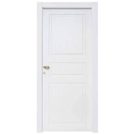 PORTA BUGNA 90X210 CM LACCATO BIANCO