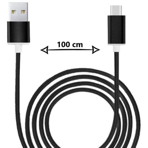 Type C Cable - PH26 - TCL 30 XE 5G - Braided Nylon - Fast Sync - Black
