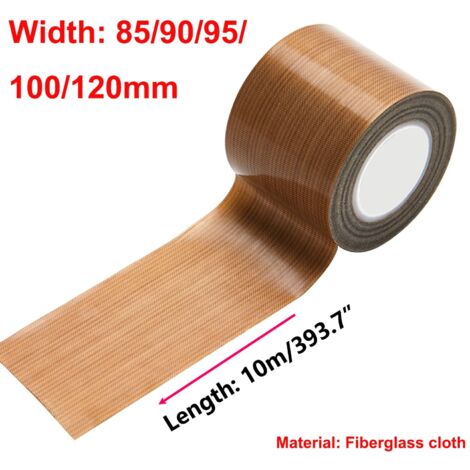 1 Pièces Haute Température Ruban, Bande de Téflon, 120mm x 10m, Ruban ...