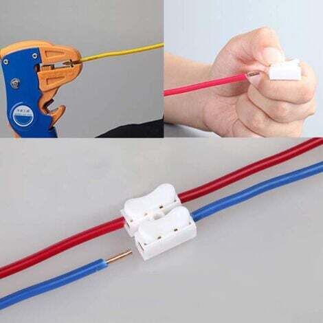 100PCS Wire Connector, CH2 Spring Connector, Automatic Connection ...