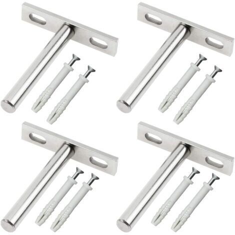 79mm Floating Shelf Metal Brackets Wooden Hidden Wall Bracket Brackets ...