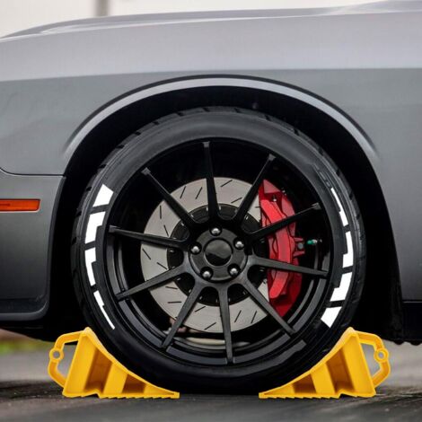 GAsupply Lot de 4 cales de roue en plastique avec poignée - Cales de ...