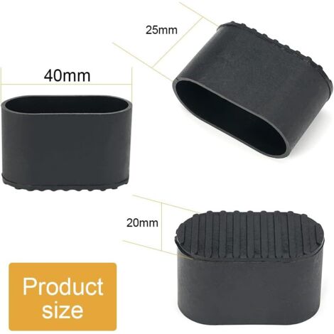 20 Protection Pied Embout de Chaise en Polyéthylène (PE) , Embout ...